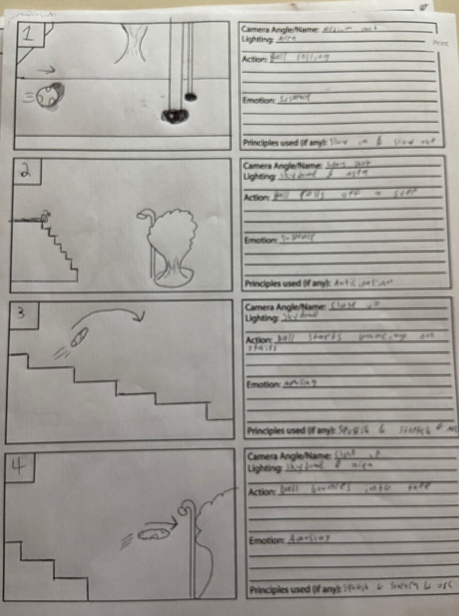 Ball bounce storyboard – JellyJorp's Blogs